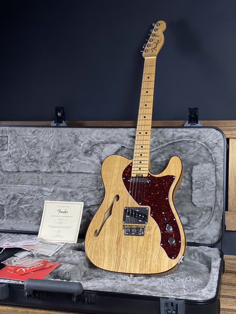 Two Tone - Fender American Elite Telecaster Thinline Natural